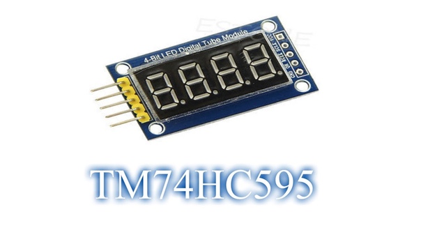 Подключение дисплея 4 - Bit LED Digital Tube Module (TM74HC595) 2025 ...